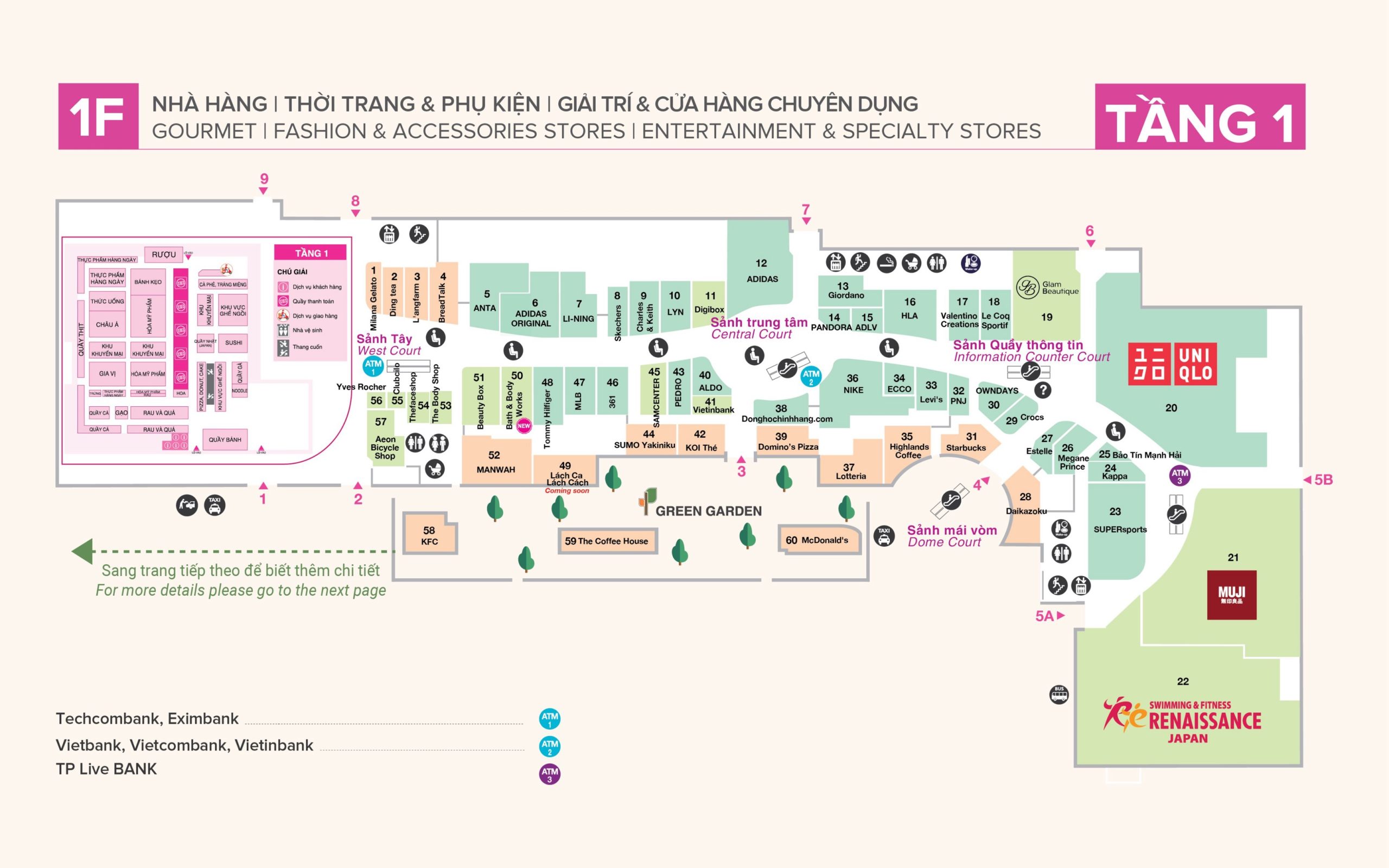 Floors – AEON MALL Long Biên