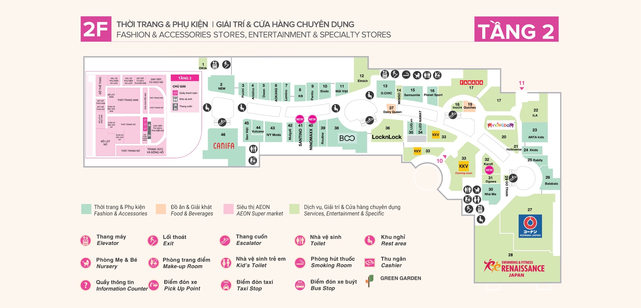 Floors – AEON MALL Long Biên